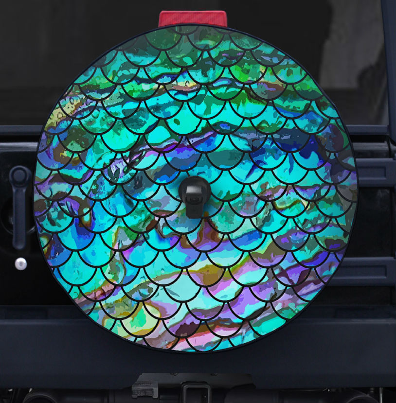 Mermaid Scale Tire Cover – Reel Mermaid